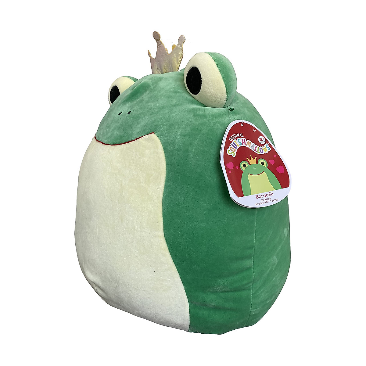 Squishmallows Official Kellytoy Soft Plush (16 Inch, Baratelli The Prince Frog, 2021 Edition)