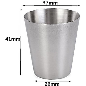 Stainless Steel Shot Cups Shot Glass Drinking Metal Shooters Leather Cup Holder For Whiskey Tequila Liquor Great Barware Gift 4Pcs/Set Durable processing