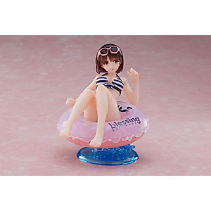 Figure, How to Raise A Boring Girlfriend, Pool Party, Katou Megumi, Anime Game Character, About 10cm High, Static Table Decoration, Room Decoration Model, Handmade Model