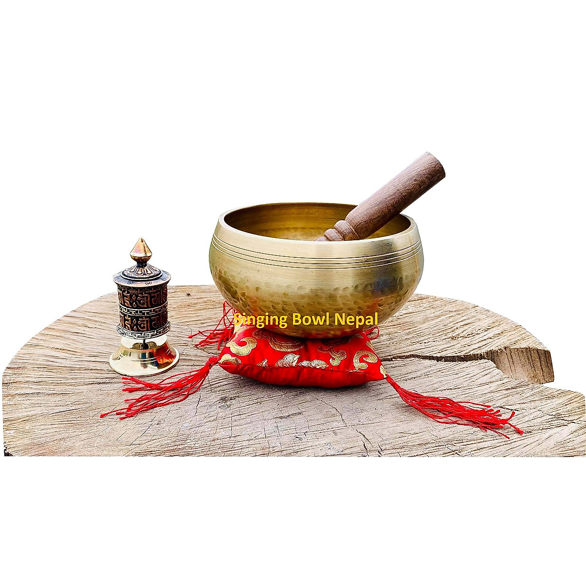 Singing Bowl Nepal-6" Tibetan Buddhist Hand Beaten Throat Chakra G Note Singing Bowl From Nepal, Release Your Inner Peace