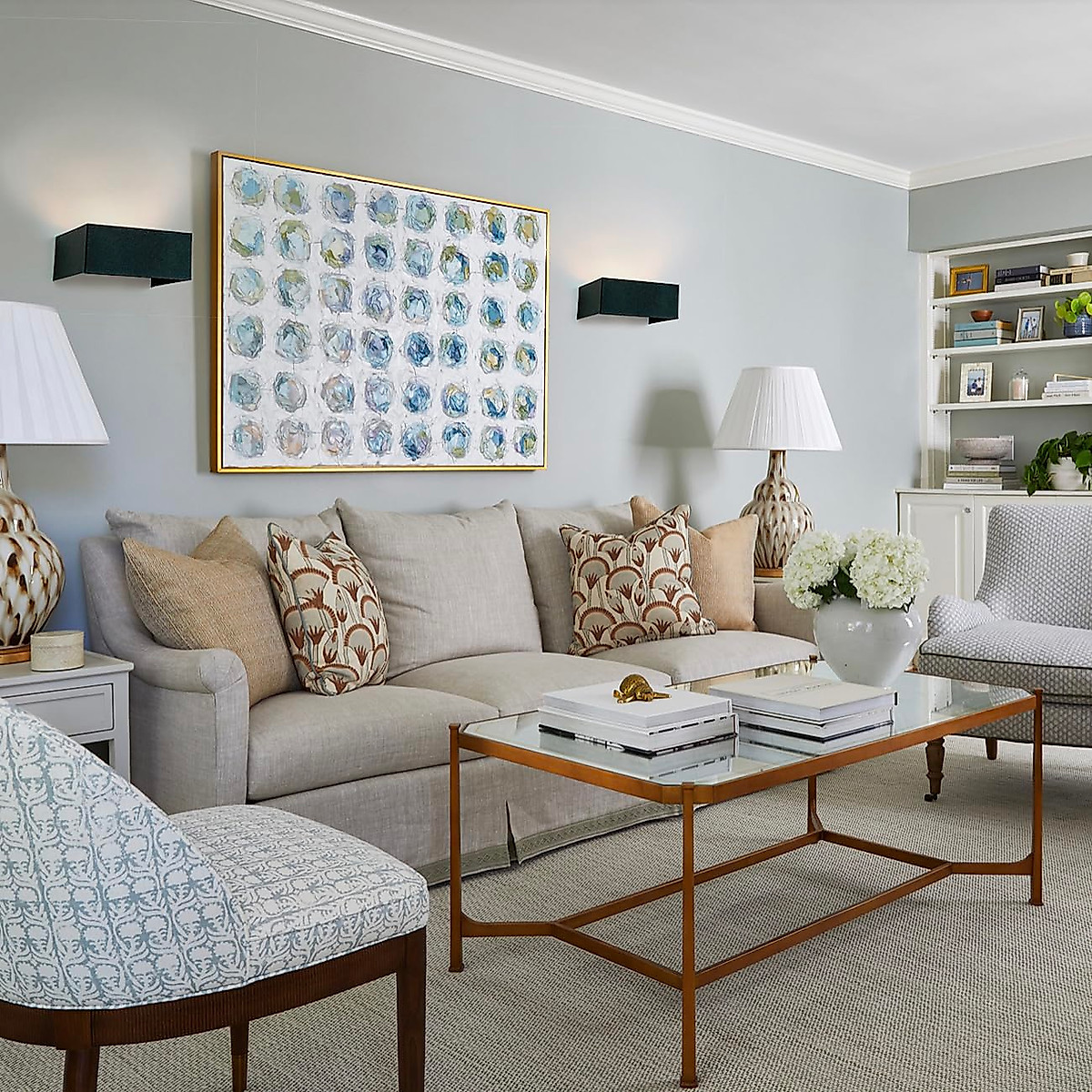 HEQIQEH Set of 2 Modern Style Battery Operated RGB Sconces, Indoor Up and Down LED Wall Lamp with Remote Control, Black Metal Dimmable Cordless Wall Lighting Fixtures for Corridor, Hallway, Galleries