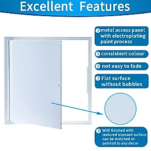 Access Panel 24 x 24,Metal Access Door,Built-in Lock,Aluminum Galvanized -Antioxidant/Fire Resistant,Access Panel for Drywall,Ceilings, Electrical, Plumbing,Access Door for Drywall,Metal Access Panel