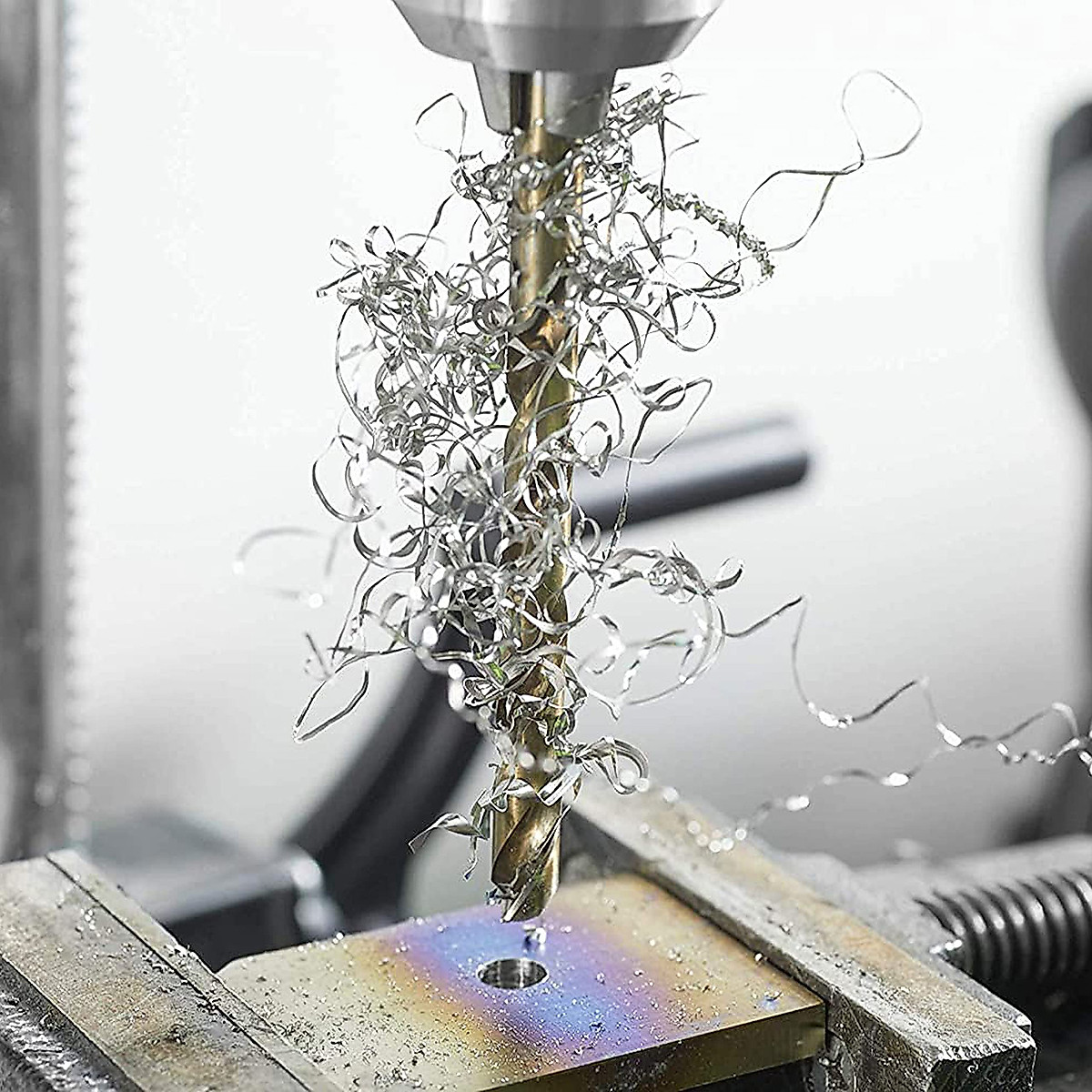 KEWAYO 13-Piece HSS Twist Drill Bit Set - Titanium Nitride Coated High Speed Steel, 1.5 to 6.5mm, Jobber Length for Metal, Cast Iron, Wood, Plastic - Complete with Metal Storage Case