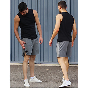 Deyeek Tear Away Shorts for Women Side Snap On Shorts Mens Cotton Shorts with Pockets Post Hip Knee Surgery Shorts Navy Blue