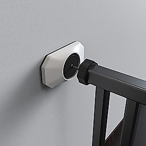 ICERO - Baby Gate Wall Protector - Protect Walls & Doorways from Pet & Dog Gates - for Child Pressure Mounted Stair Safety Gate- 4 Pack, White