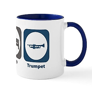 CafePress Eat Sleep Trumpet Mug Ceramic Coffee Mug, Tea Cup 11 oz