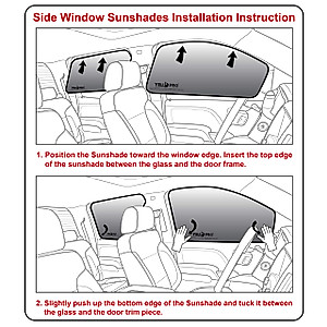 Side Window Front Seat Reflective Sunshade Custom Fit for 2014 2015 2016 2017 2018 2019 2020 2021 2022 2023 Ford Transit Connect (NOT FOR FULL-SIZE TRANSIT) XL XLT Passenger Wagon Cargo Minivan (2pcs)