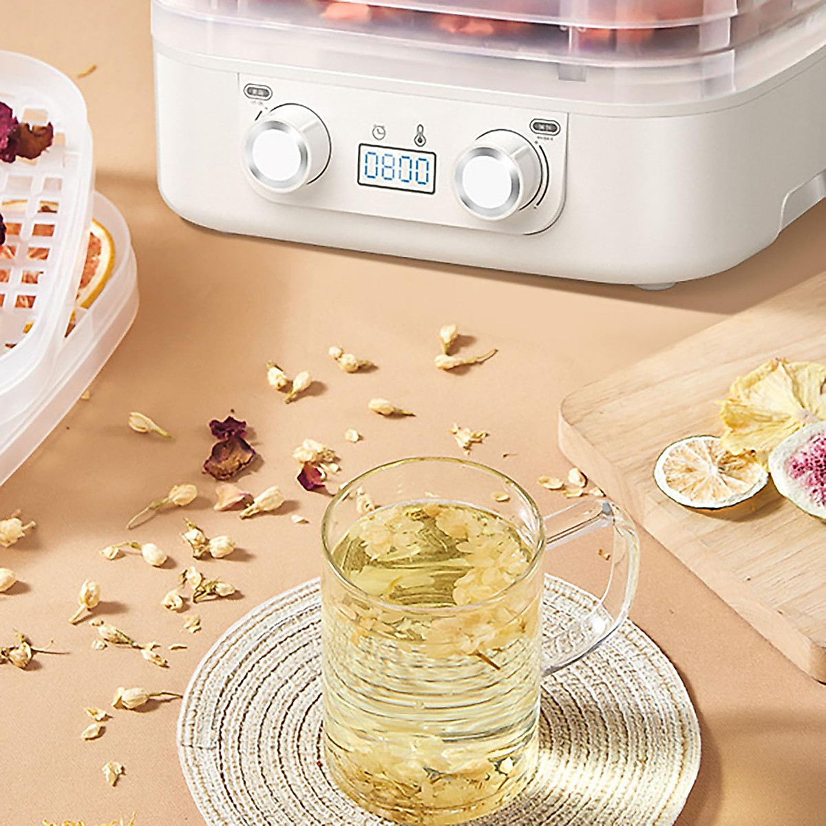 Food Freeze Dryer Machine for Home, Dryer Machine for Candy and Snacks, Food Dehydrator Machine with Digital Adjustable Timer and Temperature Control, for Beef Fruits Meat Vegetables (Blue)