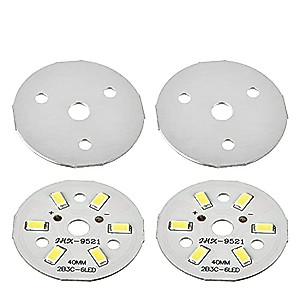 Othmro 15pcs 40mm Dia LED Chip Bulb Super Bright High Power, 9-11V 6500K 5730 Aluminum LED Bulb Surface Mounted Devices Light Beads,Floodlight for Camper Light Bulb, Home Reading, Light Marine Lamps