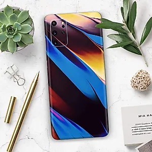 DesignSkinz Blurred Abstract Flow V19 Protective Vinyl Decal Wrap Skin Cover Compatible with The Samsung Galaxy S20 (Screen Trim & Back Glass Skin)