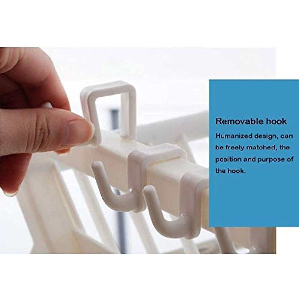 Dish Rack 2-Layer Dish Rack, Drain Plate Rack with Drip Tray, Kitchen Dish Drying Rack, Cutlery Rack Storage Rack