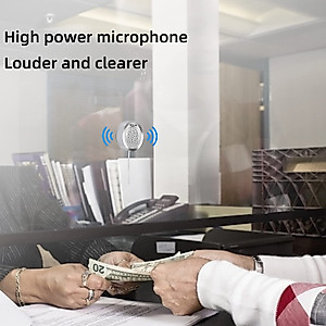 Retevis RT-9908 Window Speaker System,Intercom System,Two Way Voice Transmission,High Power Speaker for Bank,School,Store(4 Pack)