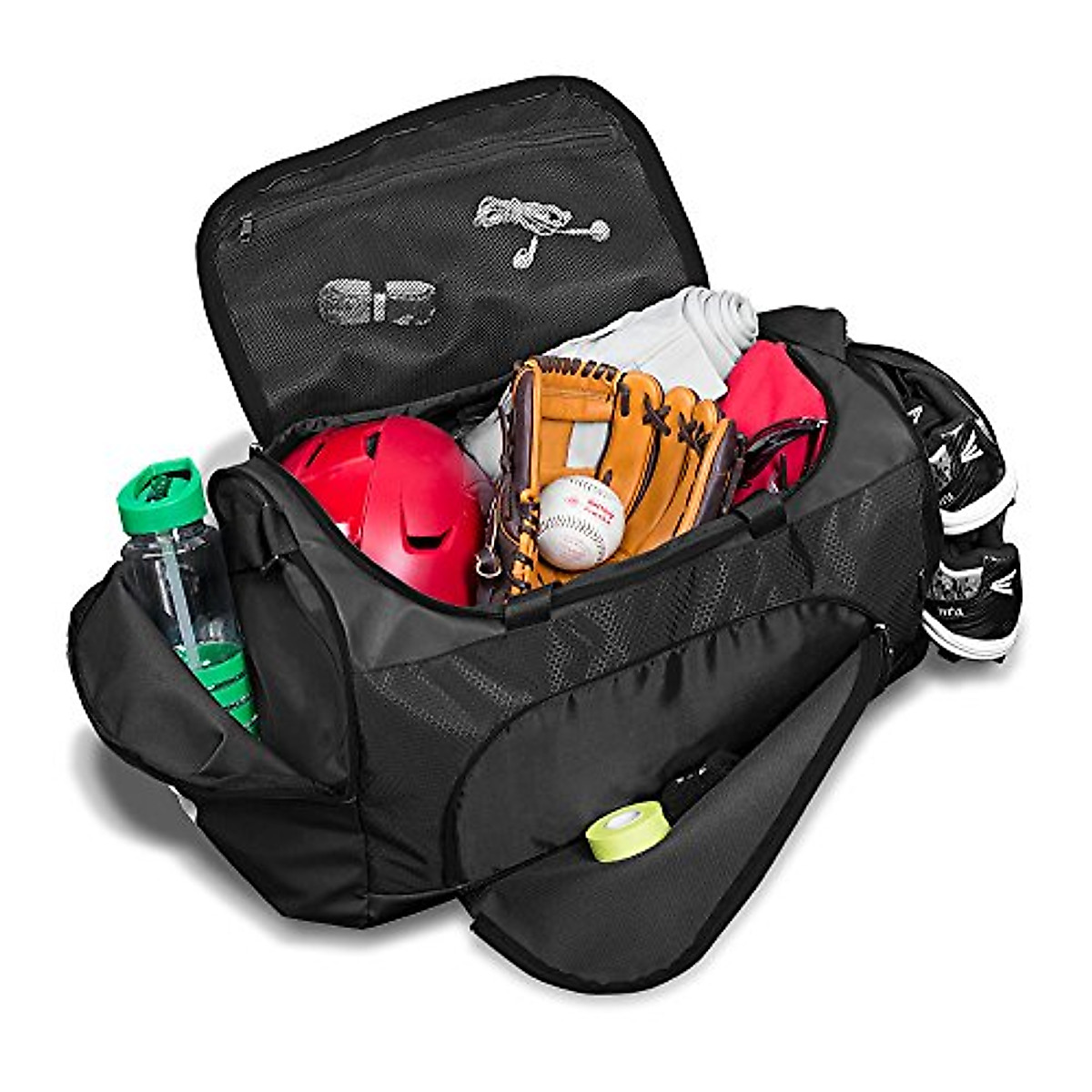 EASTON E310D PLAYER Bat & Equipment Duffle Bag, Black