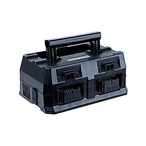 Metabo HPT 4-Port Battery Charger, 36V/18V, Slide-Style Batteries, Rapid Charging Time, Selectable Charging Modes, 2 USB Ports, 2 AC Outlets (UC18YTSL)