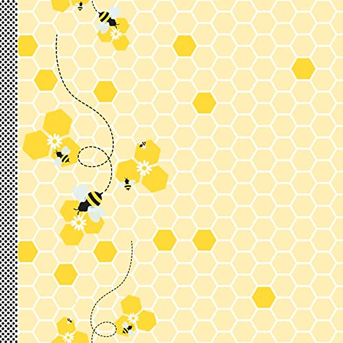 BLUE PANDA 3 Pack Bee Tablecloth, for Kids Birthday Party, Baby Shower, Bumble Bee Gender Reveal Decorations, (54 x 108 in)