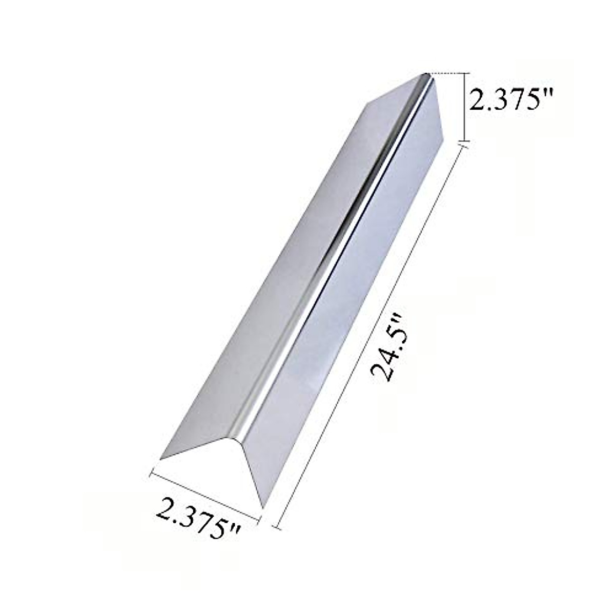 GasSaf 24.5 inch Flavorizer Bar Replacement for Weber 7539, 7540, Genesis 300 Series E-310, E-320, S-310, S-320, EP/CEP 310 & 320 (with Side Mounted Control Panels), 5-Pack Stainless Steel Flavor Bar