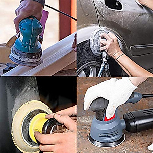 POLIWELL 5 Inch Sanding Discs 8 Holes 2000 Grit Wet Dry Film-Backed Green Line Hook and Loop Dustless Power Random Orbital Sander Paper, for Car Paint Wood or Metal Grinding and Polishing, 20 Pack