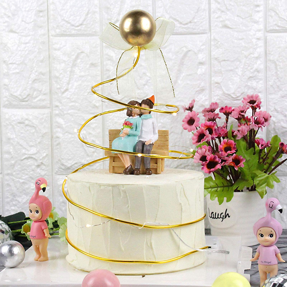 Cinvo 3 Rolls Craft Wire Jewelry Beading Wire Flexible Aluminum Wire Tarnish Resistant for DIY Jewelry Craft Making (12 Gauge/2mm Thick, Silver, Gold and Rose Gold)