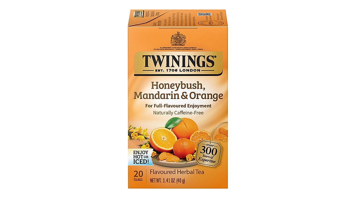 Twinings Honeybush Mandarin & Orange Herbal Tea - Naturally Caffeine ...