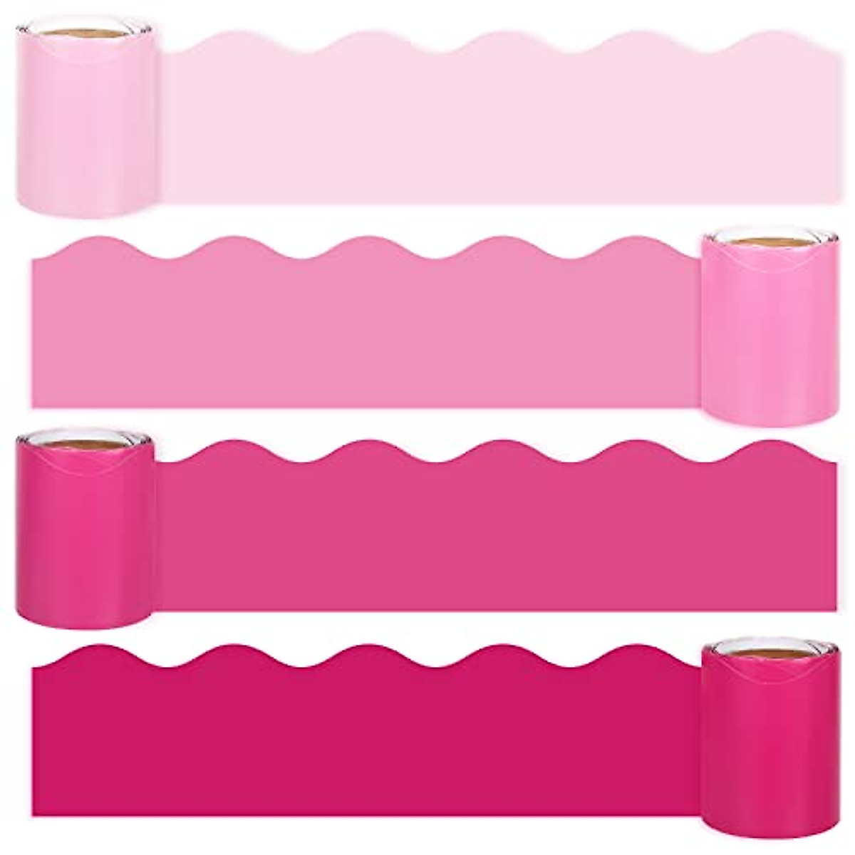 Valentine's Day Bulletin Board Borders - Pink 4 Rolls for Classroom Decor