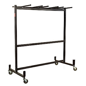 Global Industrial Double Tier Chair and Table Cart, Holds 42 Chairs / 8-10 Tables