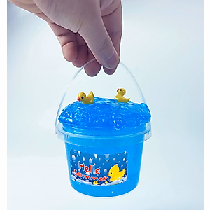 Charming Blue Crunchy Fishbowl Bead Slime,Super Soft and Non-Sticky, Great for Birthday Gifts for Girl and Boys,Party Favors,Christmas Stocking Stuffers