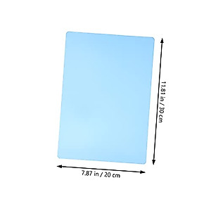 16pcs Translucent Reading Strip Playdough Tools Tools Jewelry Tools Writing Pads for Dyslexia Tools for A4 Writing Mats Office Writing Pads Exam Pad Boards PVC Exam Plates