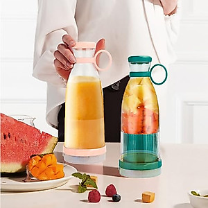 Portable Blender Mini Fruit Juicer Mixer Travel Blender Bottles Small Juice Extractor For Traveling Gym Office Small Electric Blender Juice Extractor