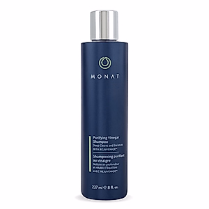 MONAT Purifying Vinegar Shampoo - Gentle High-Performance Apple Cider Vinegar Shampoo & Potent AHA Natural Shampoo Deeply Cleanses, Purifies & Hydrates Hair - Net Wt. 237 ml / 8 fl. oz.