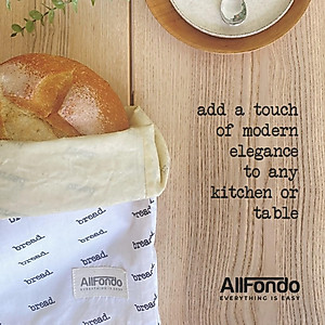 Beeswax Bags for Bread | XL Cotton Bread Bags for Sourdough | Reusable Sourdough Bread Bag | Beeswax Bread Bags for Sourdough | Beeswax Bread Bag | Storage Sourdough Accessories