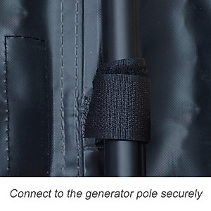 Porch Shield Waterproof Universal Generator Cover 38 x 28 x 30 inch - for Most Generators 5500-15000 Watt, Black