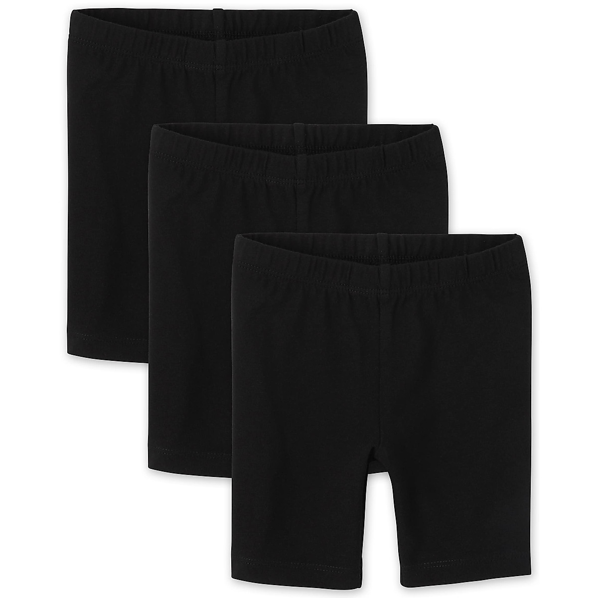 The Children's Place baby girls And Toddler Bike Shorts, Black 3 Pack, 12-18 Months US