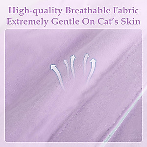 ANWA Breathable Cat Recovery Suit Female, Cat Onesie for Cats After Surgery Female, Cat Surgery Recovery Suit Female