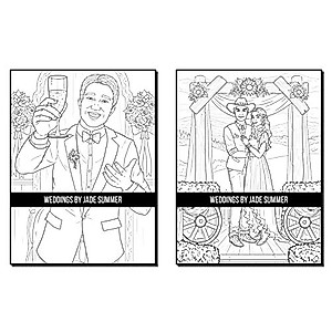 Weddings: An Adult Coloring Book with Beautiful Brides, Handsome Grooms, Lovely Flowers, Romantic Scenes and More!