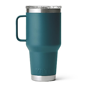 YETI Rambler 30 oz Travel Mug, Stainless Steel, Vacuum Insulated with Stronghold Lid, Agave Teal
