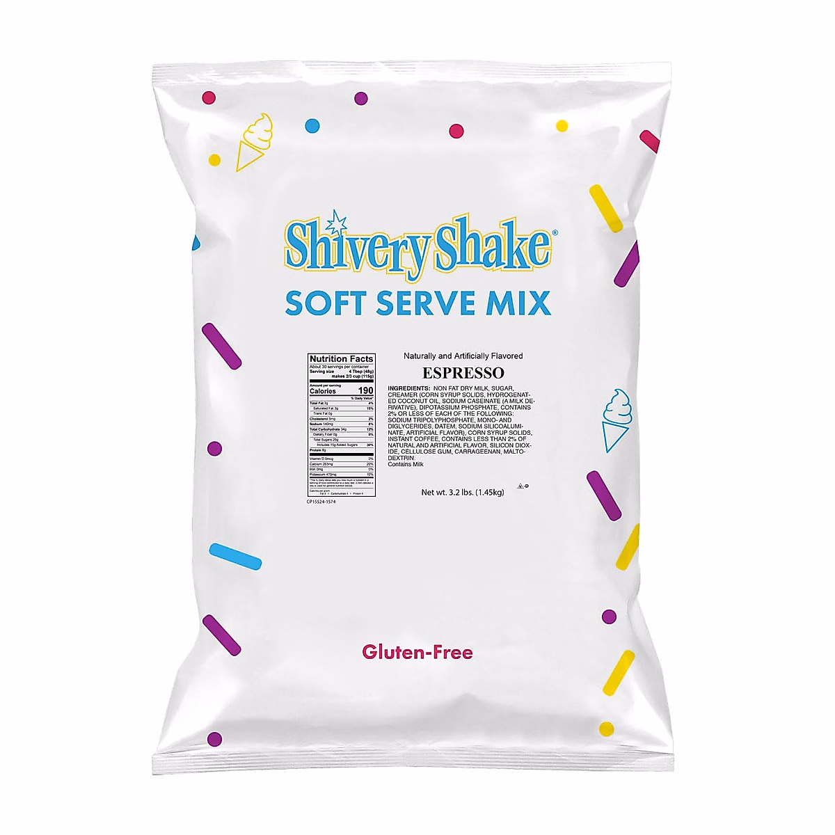 Shivery Shake Espresso Soft Serve Ice Cream Mix