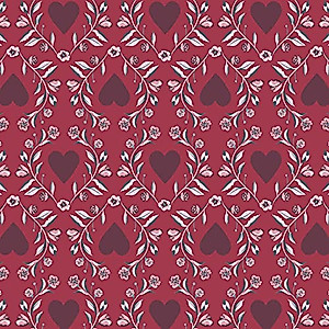 Vera Bradley Women's Cotton Small Vera Tote Bag, Imperial Hearts Red - Recycled Cotton, One Size