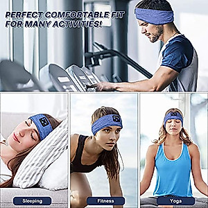 Lavince Sleep Headphones Bluetooth Sports Headband, Wireless Sports Headband Headphones with Ultra-Thin HD Stereo Speakers Perfect for Workout,Jogging,Yoga,Insomnia,Side Sleepers,Air Travel,Meditation