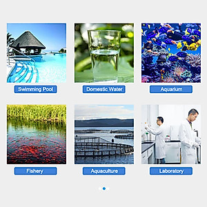 New Professional 8 in 1 Multi-parameter Water Testing Meter Digital LCD Multi-function Water Quality Monitor PH/EC/TDS/SALT/S.G/CF/ORP/Temperature Multiparameter Water Quality Tester