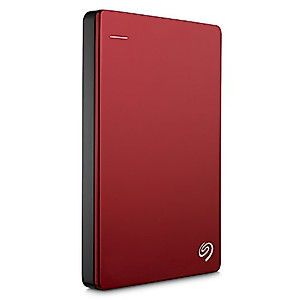 Seagate Backup Plus Slim Portable (1TB) USB 3.0 2.5" External Hard Drive - Red