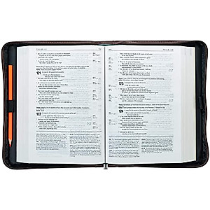 Personalized Custom Bible Cover for Men Brown Philippians 4:13 Faux Leather Christian Gift for Father, Brother, Son, Grandpa, Grandson Laser Engraved Imprinting Your Text Name (Medium)