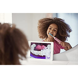 Philips Sonicare for Kids 3+ Bluetooth Connected Rechargeable Electric Power Toothbrush, Interactive for Better Brushing, Pink, HX6351/41