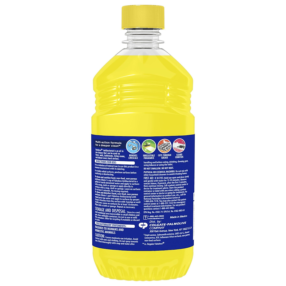 Fabuloso Antibacterial Multi-Purpose Cleaner, Sparkling Citrus Scent, 16.9 oz