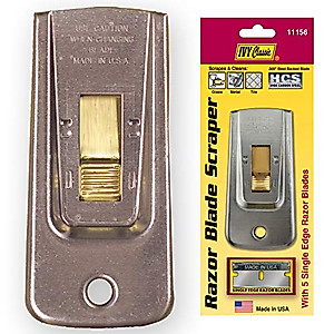 IVY Classic 11156-3: Razor Blade Scraper with 5 Blades, USA, Contains 3 Scrapers + 3 Packs of 5 Blades