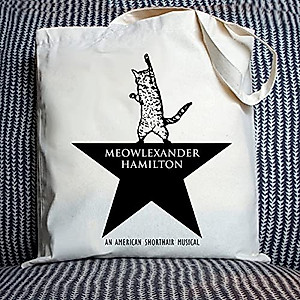 Pet Studio Art Meowlexander Hamilton Tote Bag