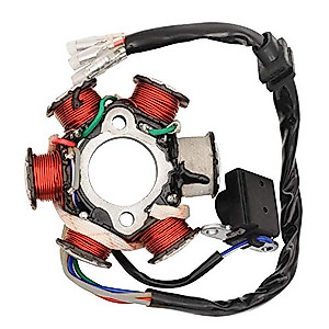 Quad Wire Harness Complete Electrics Stator Coil CDI Wiring Harness Solenoid Relay Spark Plug for 4 Wheelers Stroke ATV 50cc 70cc 90cc 110cc 125cc Pit Quad Dirt Buggy Bike Go Kart Parts