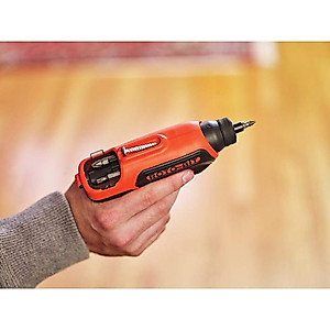 Black & Decker BDCS50C 4V Roto-BIT Storage Screwdriver with 42-Piece Standard Screwdriver Bit Set