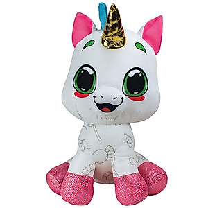 Crayola 12" Deluxe Color ’N Plush Unicorn - Draw, Wash Reuse