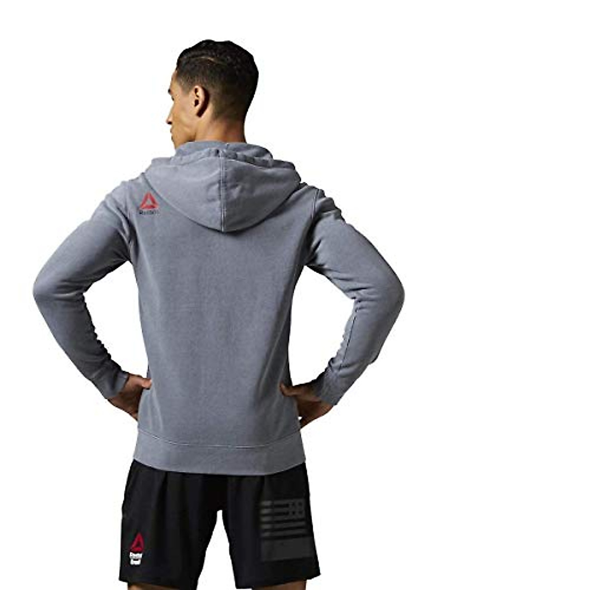 Reebok [AJ3499] RCF Forging Elite Fitness Full Zip Hoodie L Grey