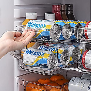 OnDisplay FIFO Refrigerator Soda/Beer Can Organizer - Stores 12 Cans in Fridge w/Auto Feed